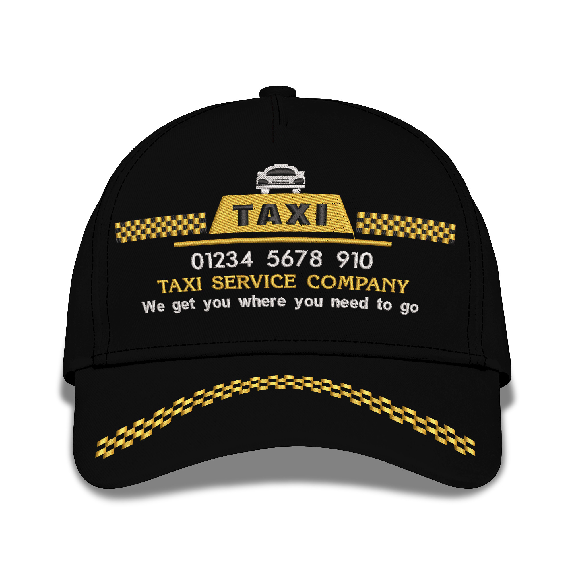 Taxi Driver Custom Embroidery Cap Taxi Service Hat