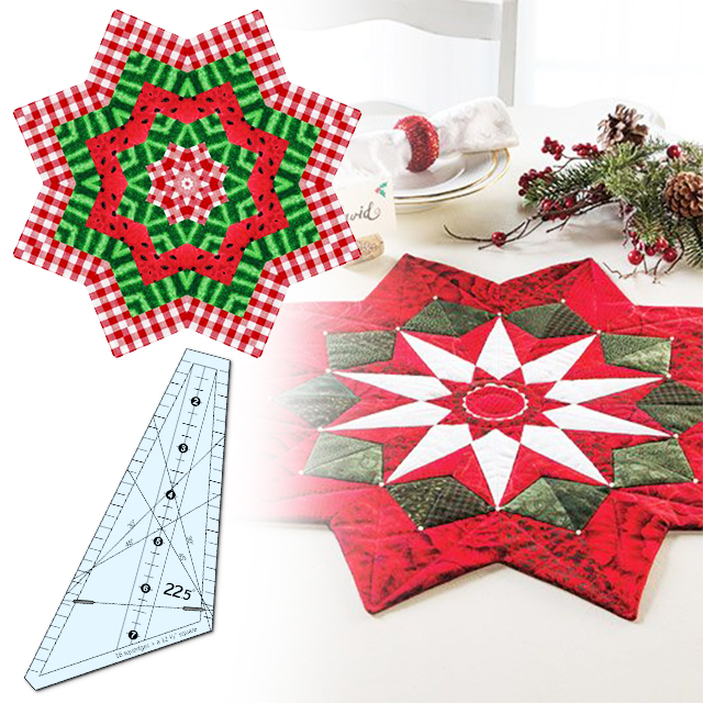 Art Ruler Squedge 22.5° Template-- With Instructions