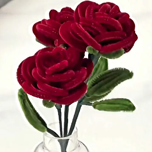 DIY Pipe Cleaners Kit - Vintage Rose