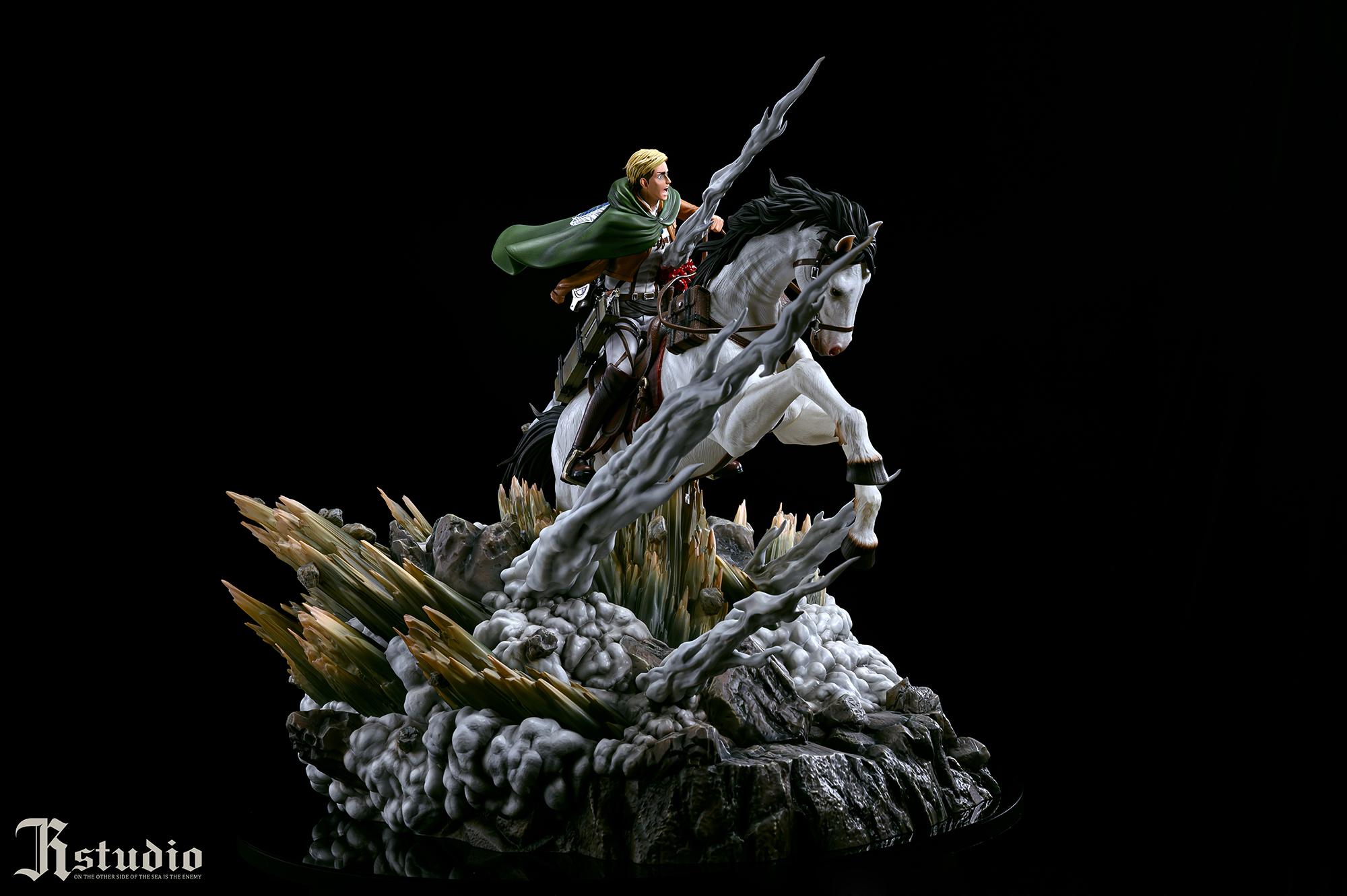 The 13th commander of Survey Corps Erwin Smith – Attack On Titan Resin ...