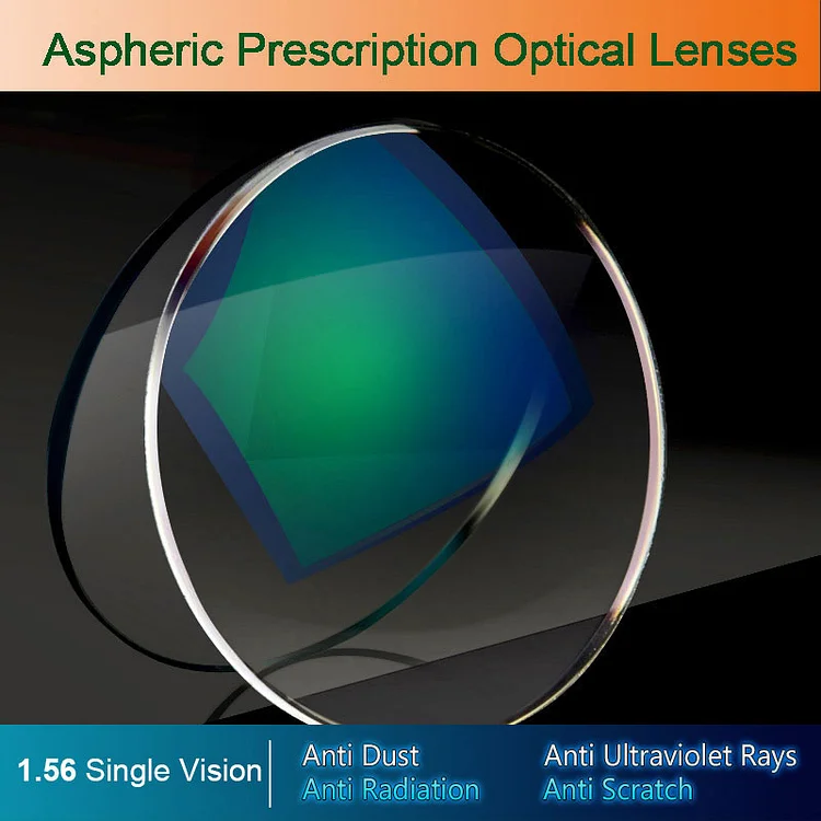 1.56 Index Prescription Lenses CR-39 Resin Aspheric Glasses Lenses for ...