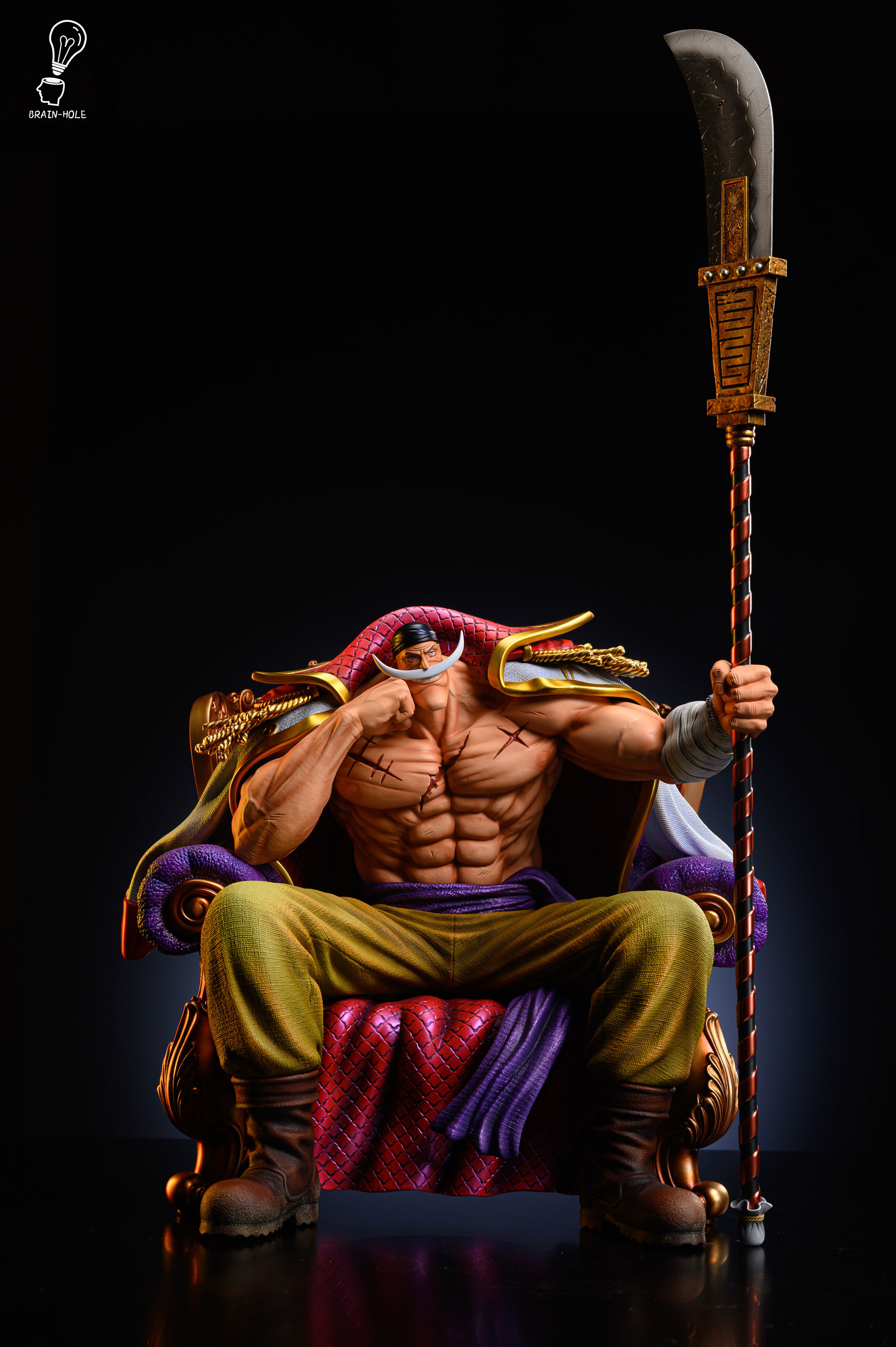 Sitting Whitebeard Edward Newgate - ONE PIECE Resin Statue - Brain Hole ...