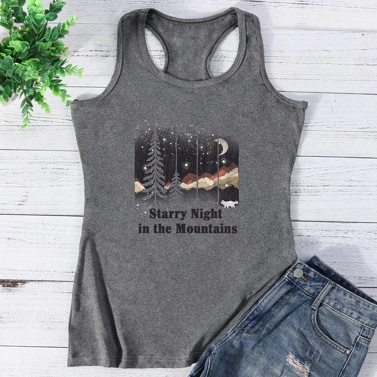 Starry night in the mountains Vest Top