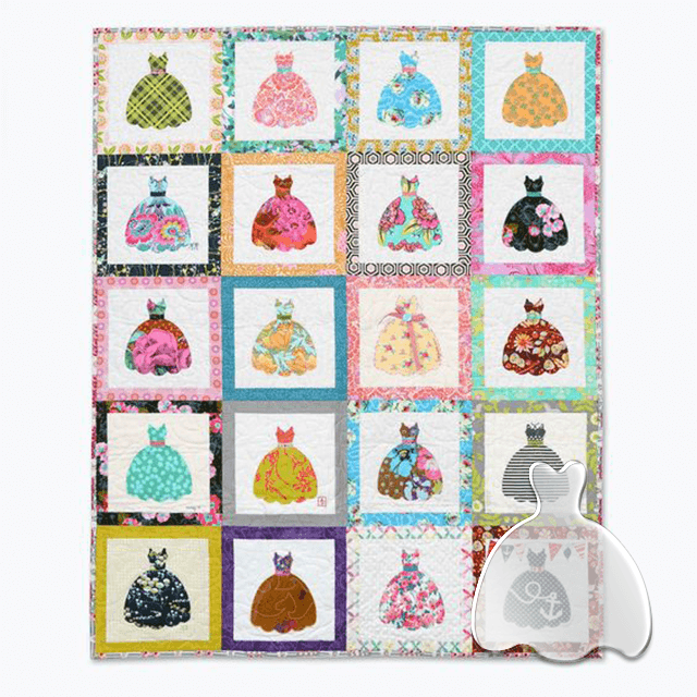 DIY Pretty Dress Quilt Templates-With Instructions