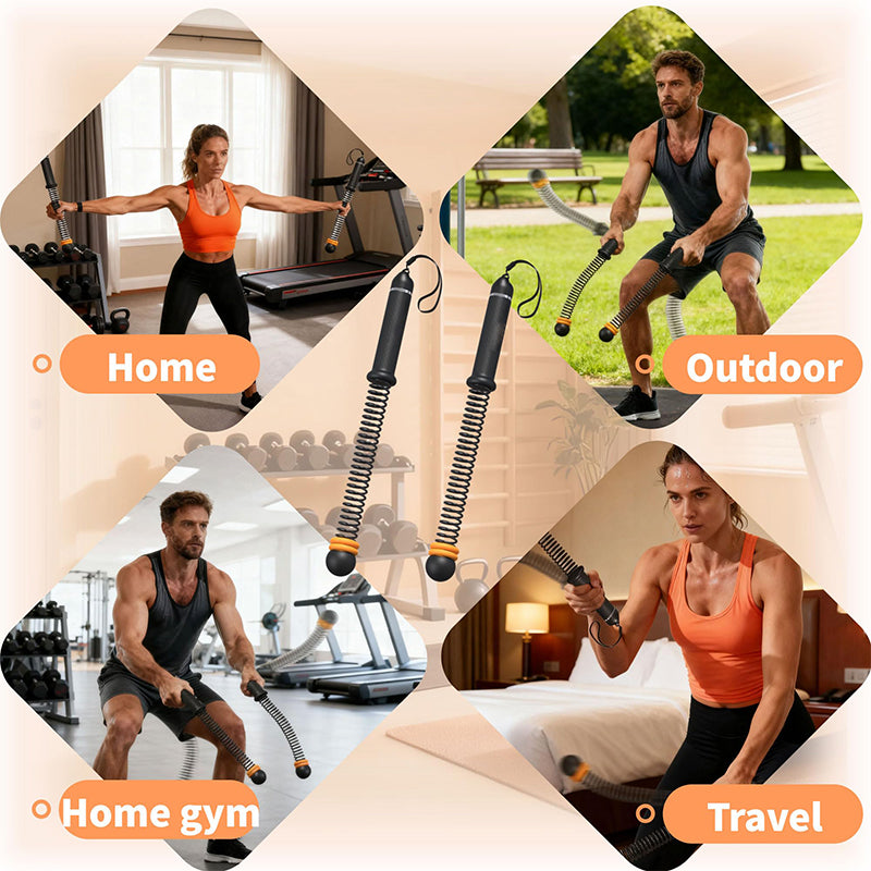 Saker® Adjustable Ropeless Battle Ropes Training for Home Gym, Cordless ...