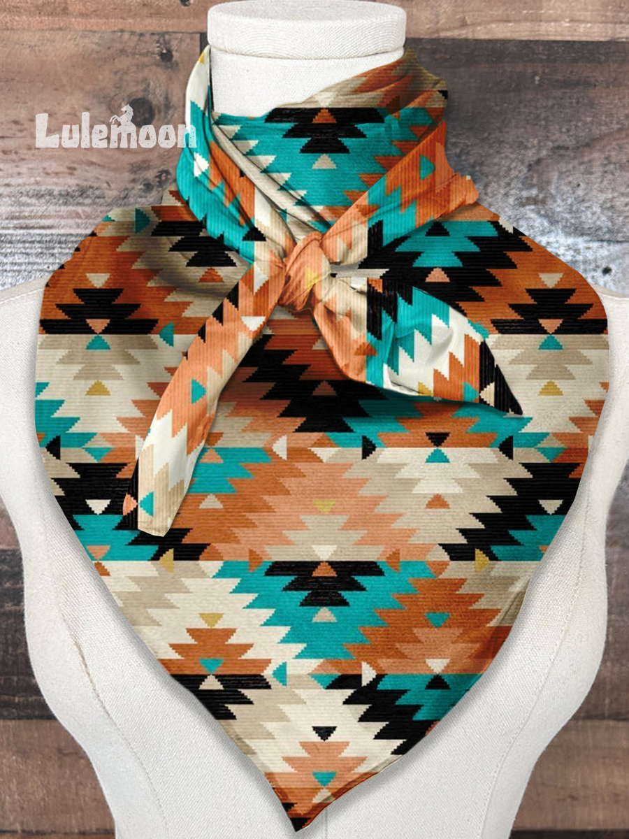 Western Art Casual Print Wild Rag