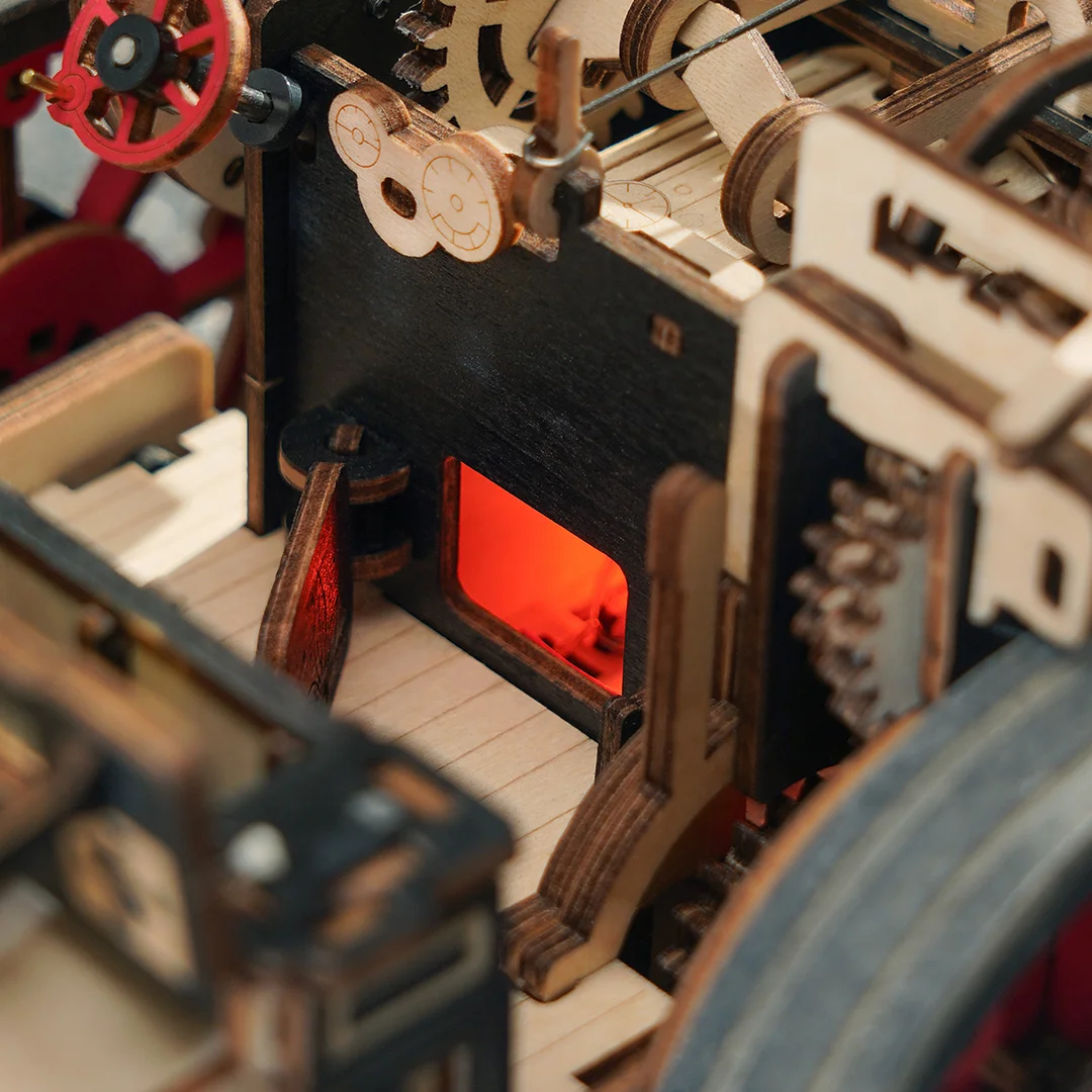 ROKR Steam Engine Mechanical 3D Wooden Puzzle AMKA1 | ROKR