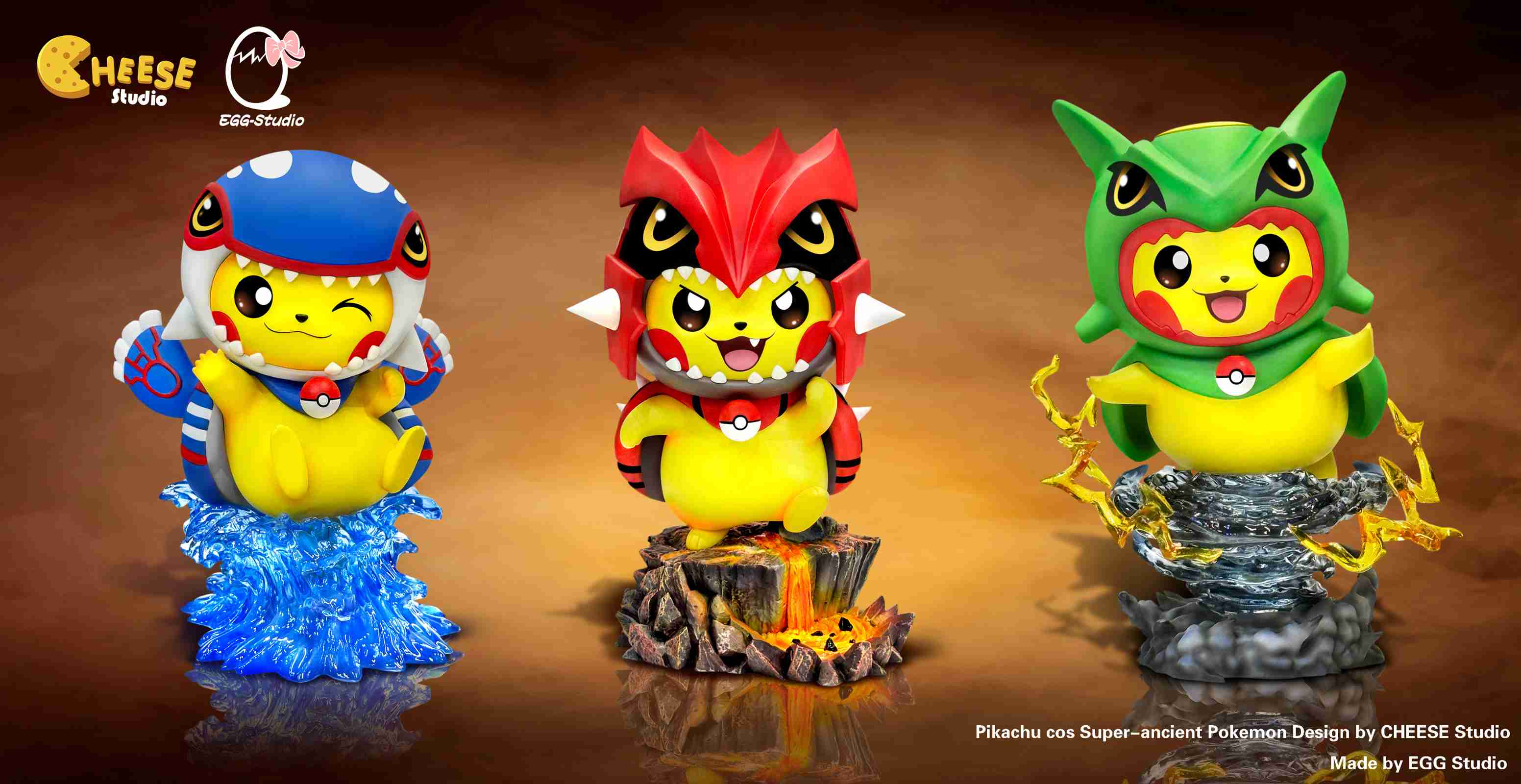 Weather Trio Cosplay Pikachu - Pokemon Resin Statue - CHEESE Studio [In ...