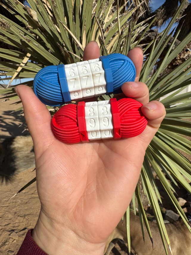 Crochet & Knit Stitch and Row Counter, 3D Printed Counter