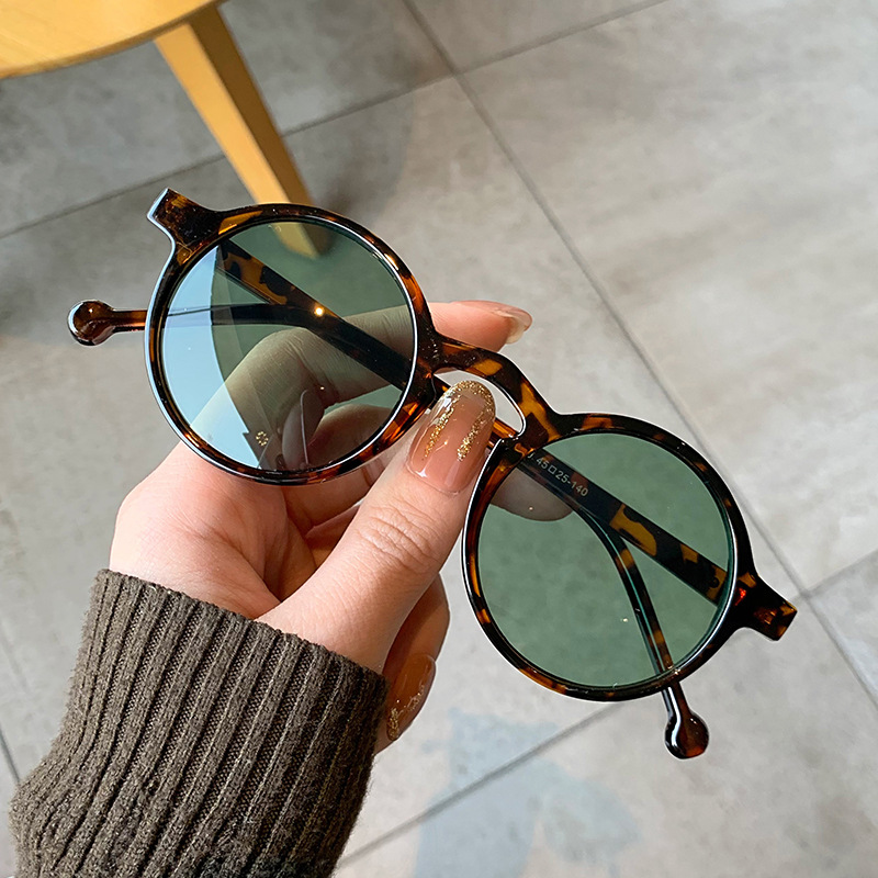 Round Frame Sun Glasses Outdoor Sunglasses
