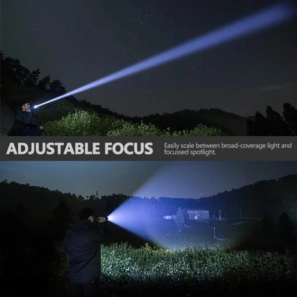 Super Bright Rechargeable High Power Laser Light Flashlight Combo with ...