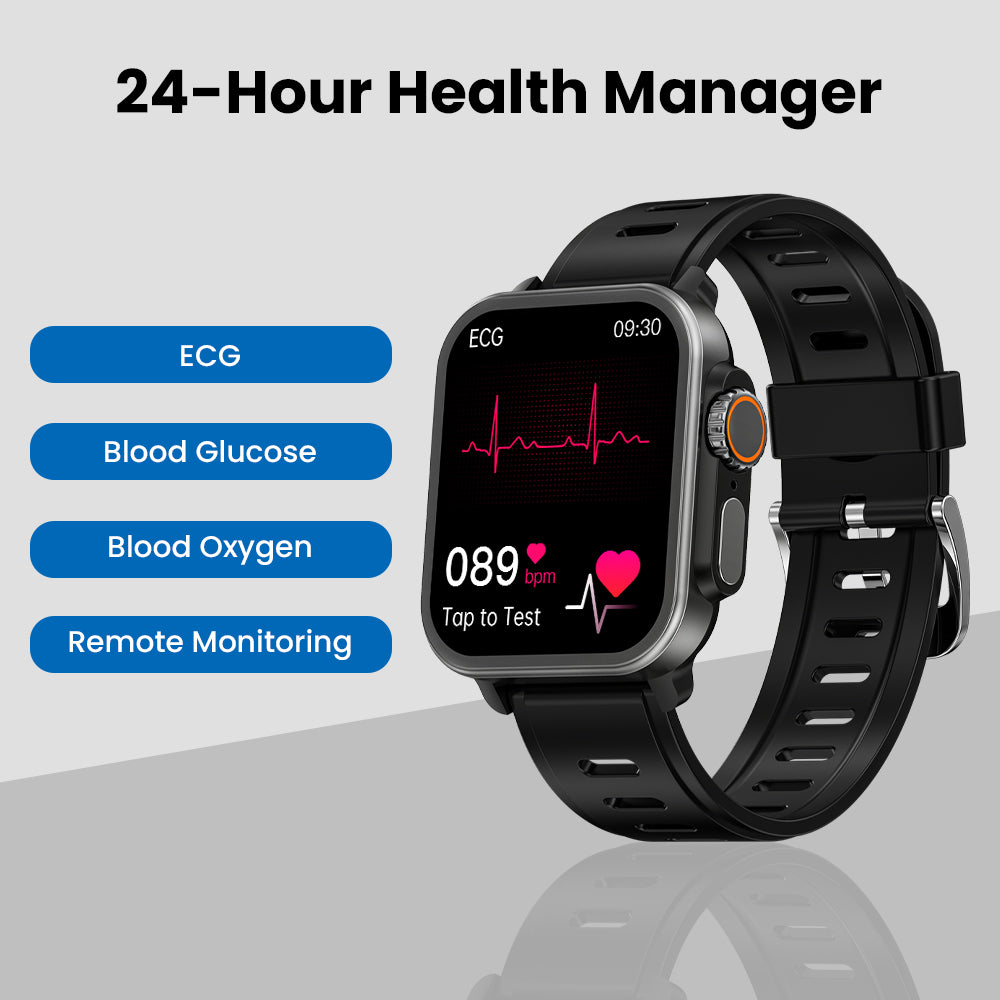 BEARSCOME VEE Blood Glucose ECG/EKG Blood Oxygen Sleep Monitoring Music ...