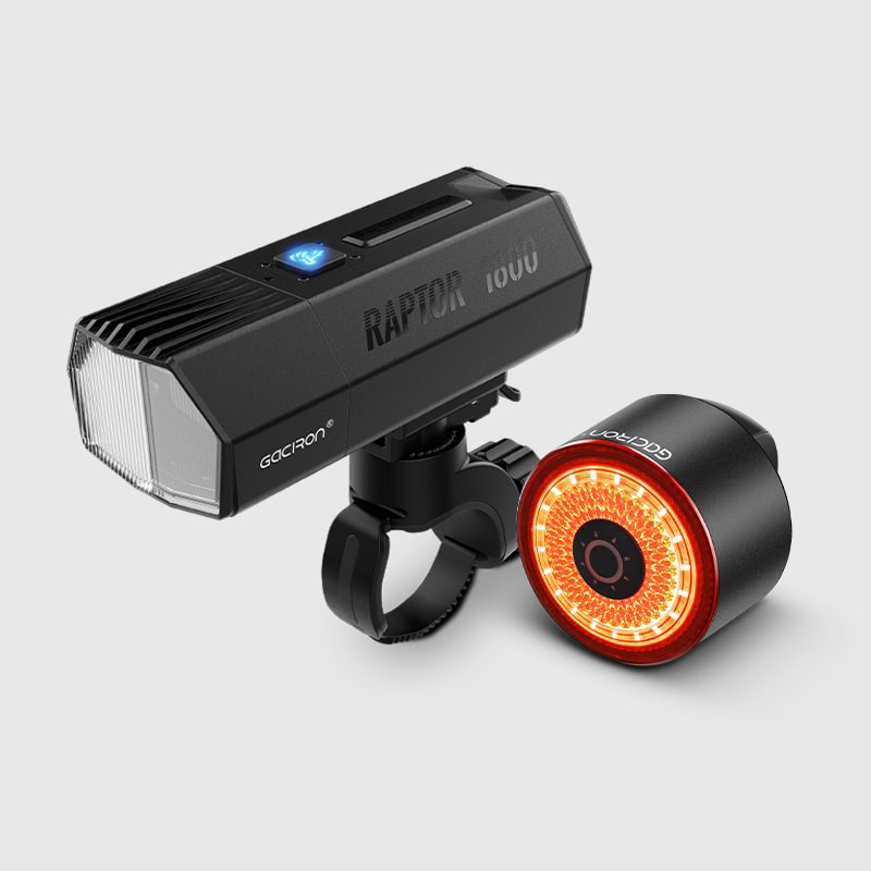 RAPTOR-1800 Ultra High Lumen Bike Front Light & LOOP-100 Smart Brake ...