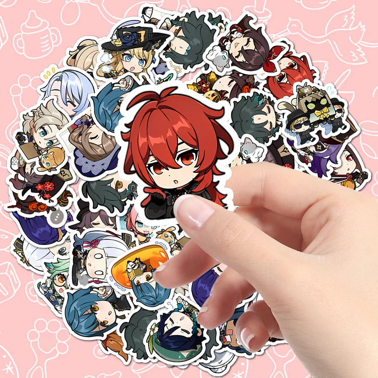 40 pcs Genshin Impact Stickers for decorating
