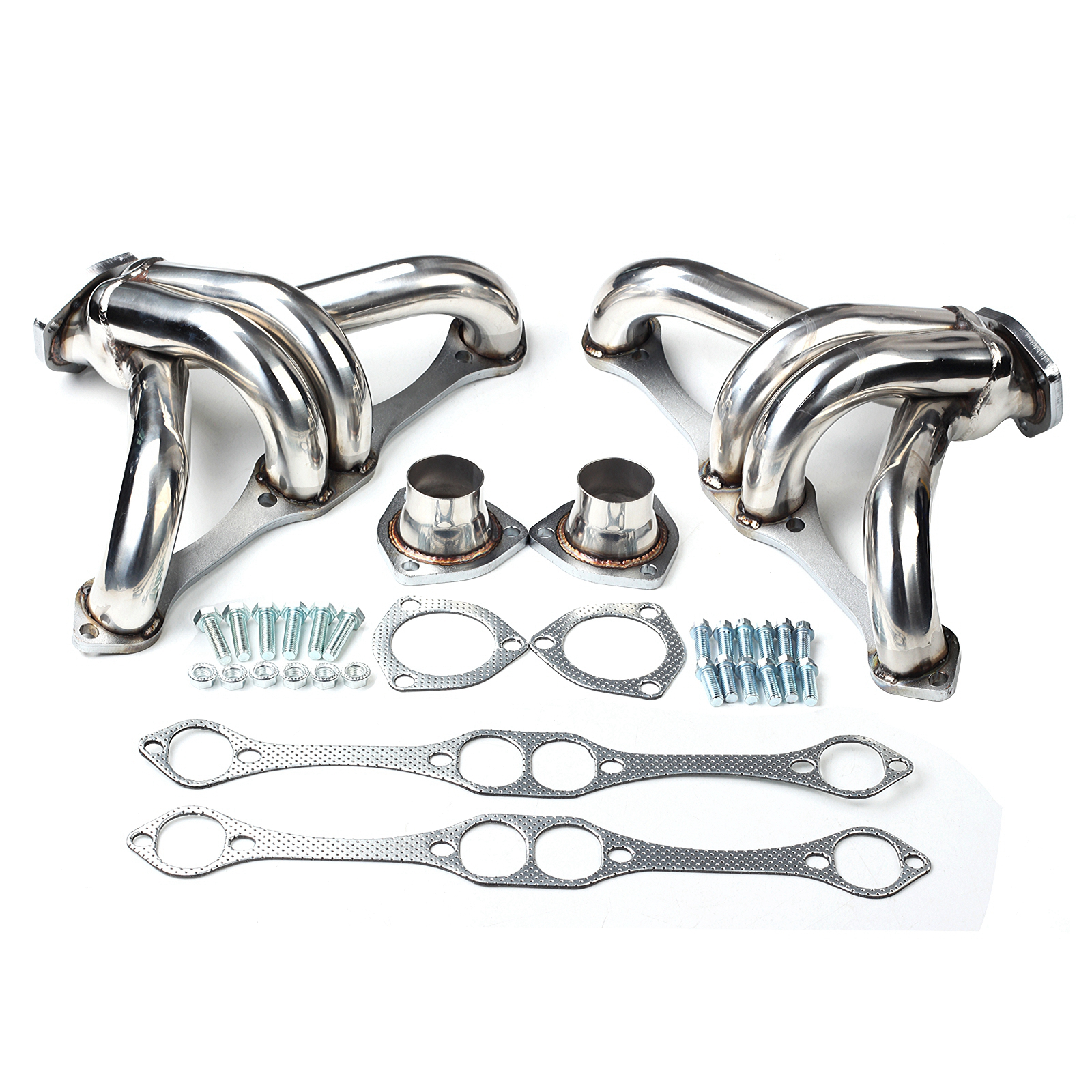 CERAMIC Hugger Headers For Chevy Small Block 265 283 305 307 327 400 ...