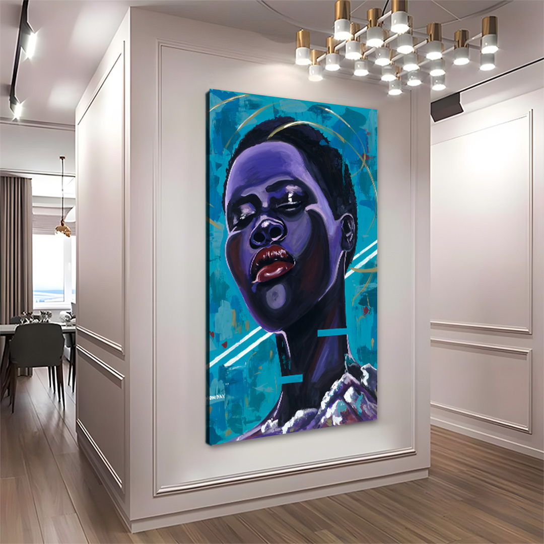 African American Art "Stoic" Canvas Art