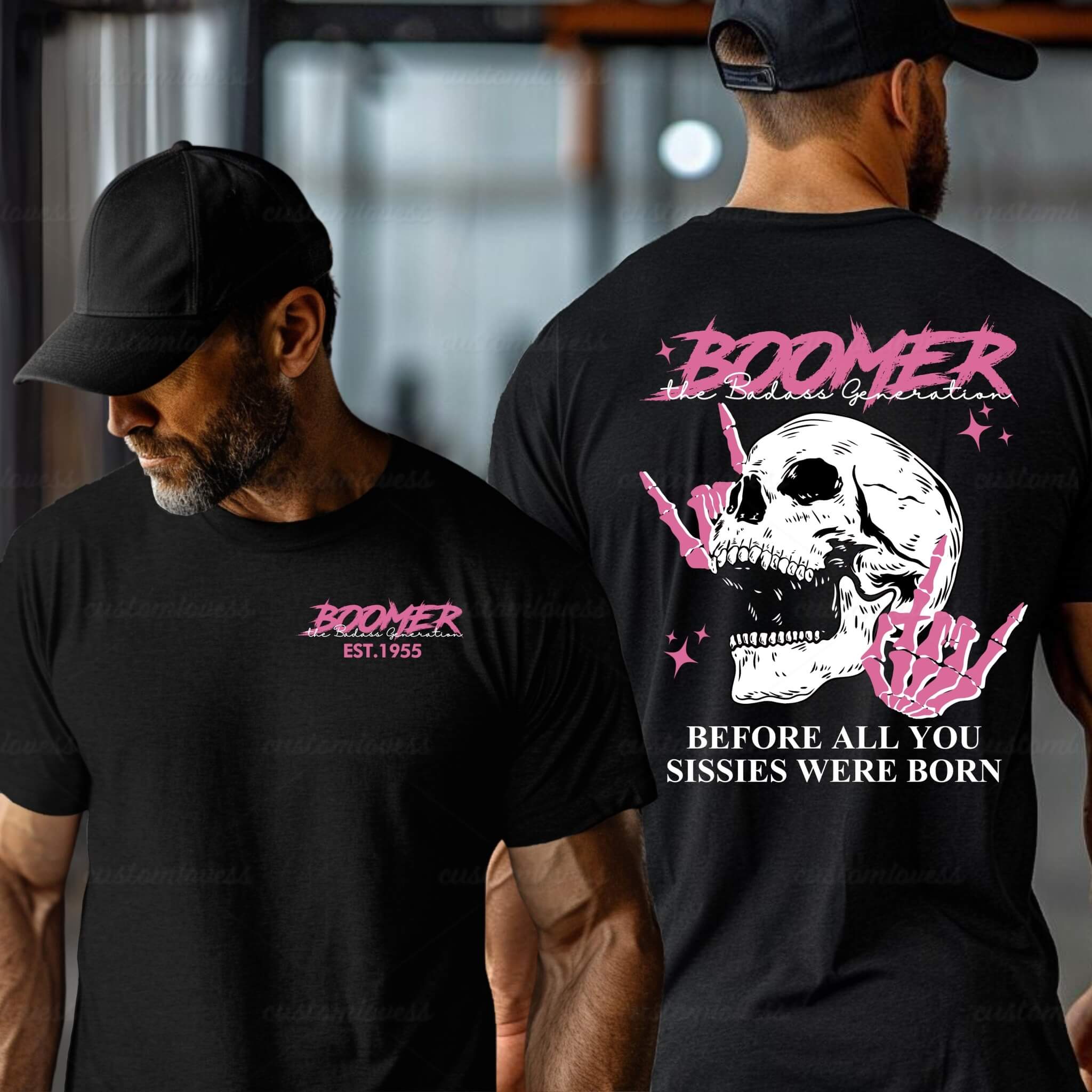 Custom Year Badass Boomer T-shirt