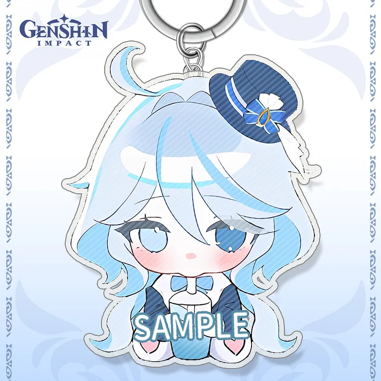 Genshin Impact Furina Keychain Acrylic Backpack Pendant-Genshin Impact ...