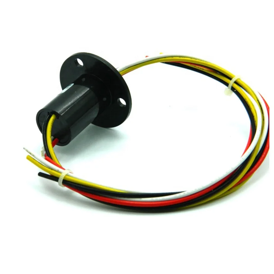 4 Channel 10A Current Conductive Slip Ring Collector Ring 360 Degrees ...