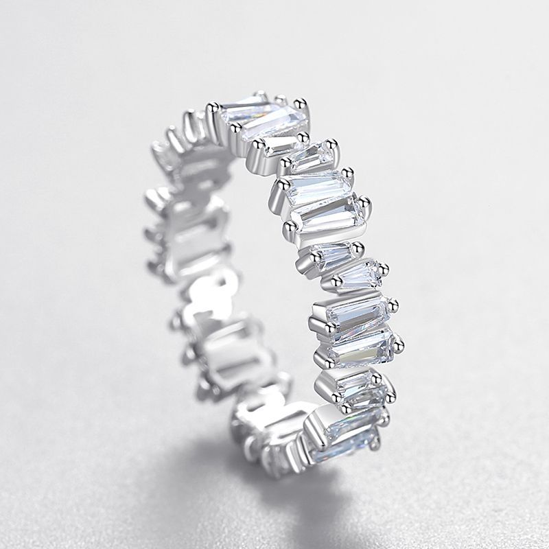 Irregular Sugar Cube Full Diamond Ring