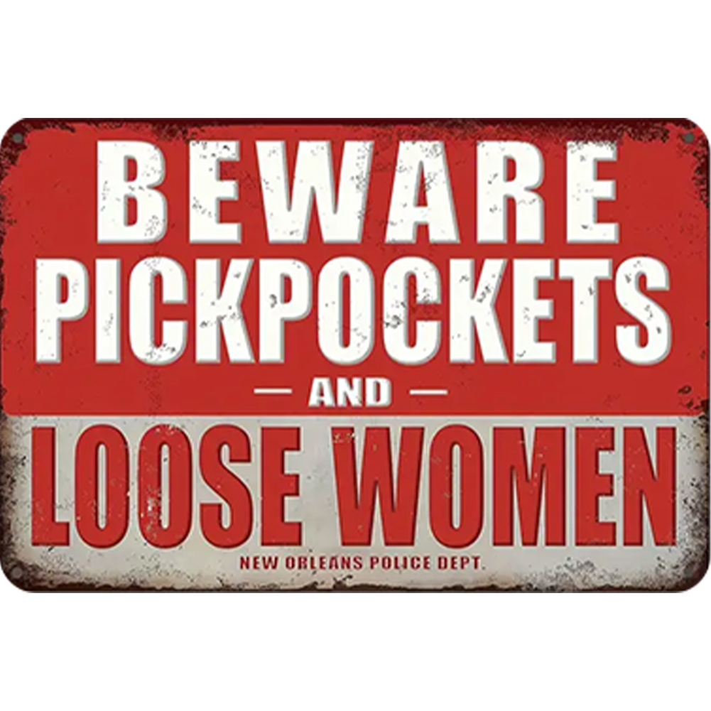 Beware Pickpockets - Metal Tin Signs(8*12Inch/12*16Inch)