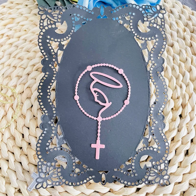 Nigikala angel with cross decoration die Metal Cutting Dies DIY ...