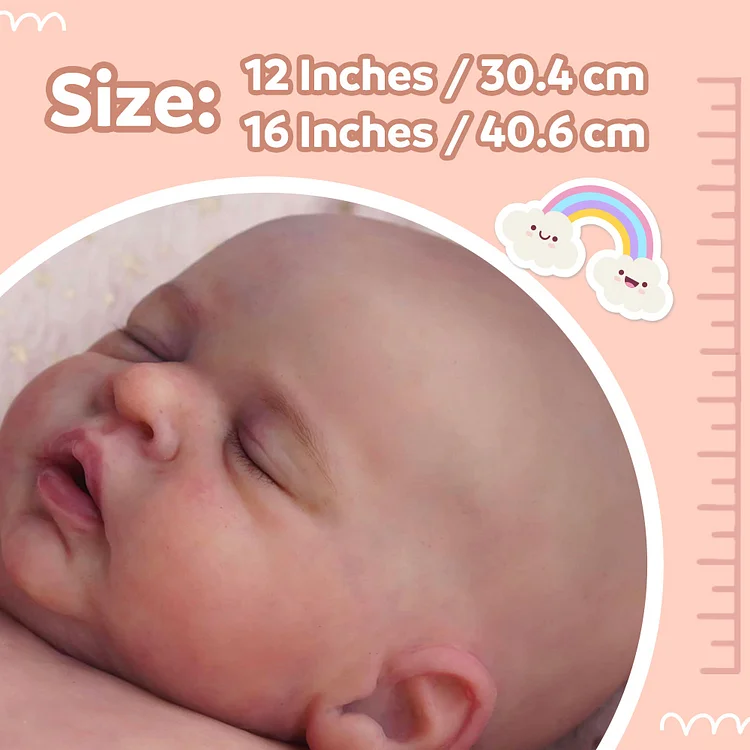12"&16" Solid Platinum Liquid Realistic Baby Girl or Boy,Flexible ...