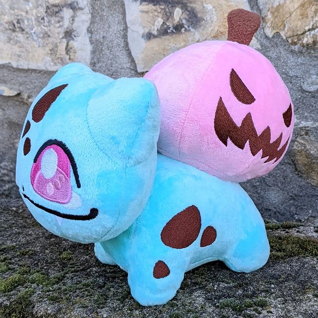 Bulbasaur Plush Sewing Templates(8 PCS)-Tutorial Included