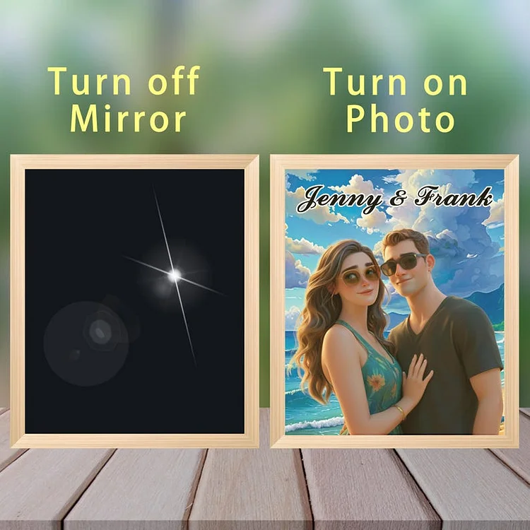 Custom Pixar Couple Portrait Wall Art Frame Light Gift with Song in ...