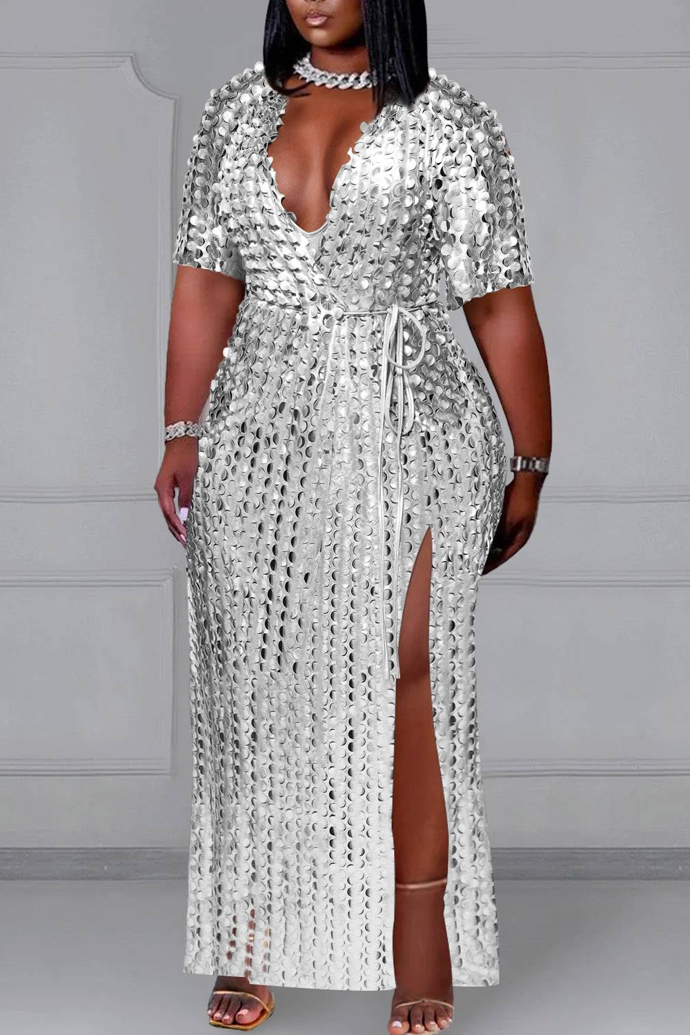 Plus Size Elegant Maxi Dress | Xpluswear