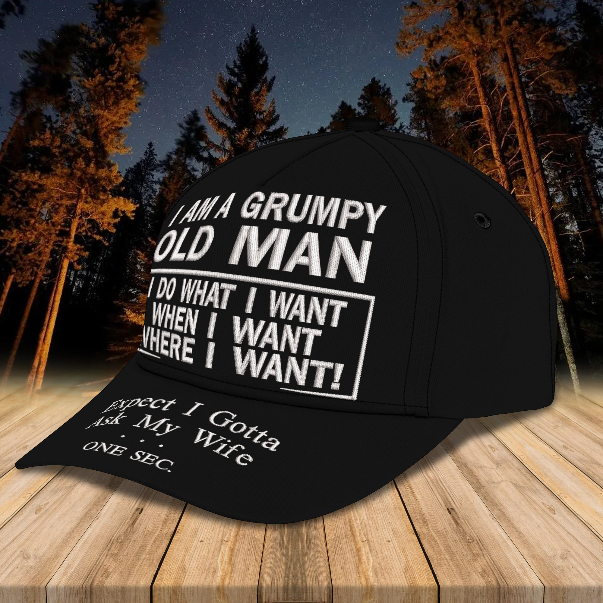 Embroidery Cap - I Am A Grumpy Old Man Classic Embroidery