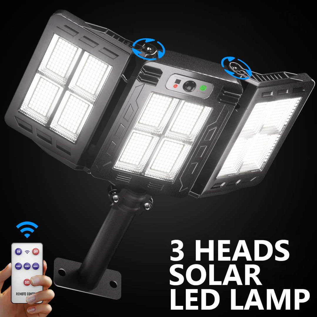 3-Heads Solar Led Light System
