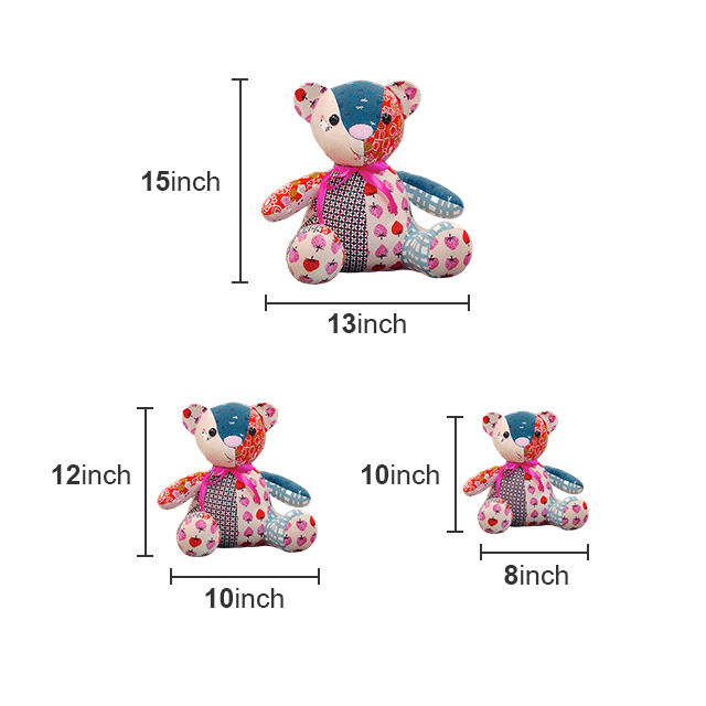 Memory Bear Template Set(9 PCS)-With Instructions