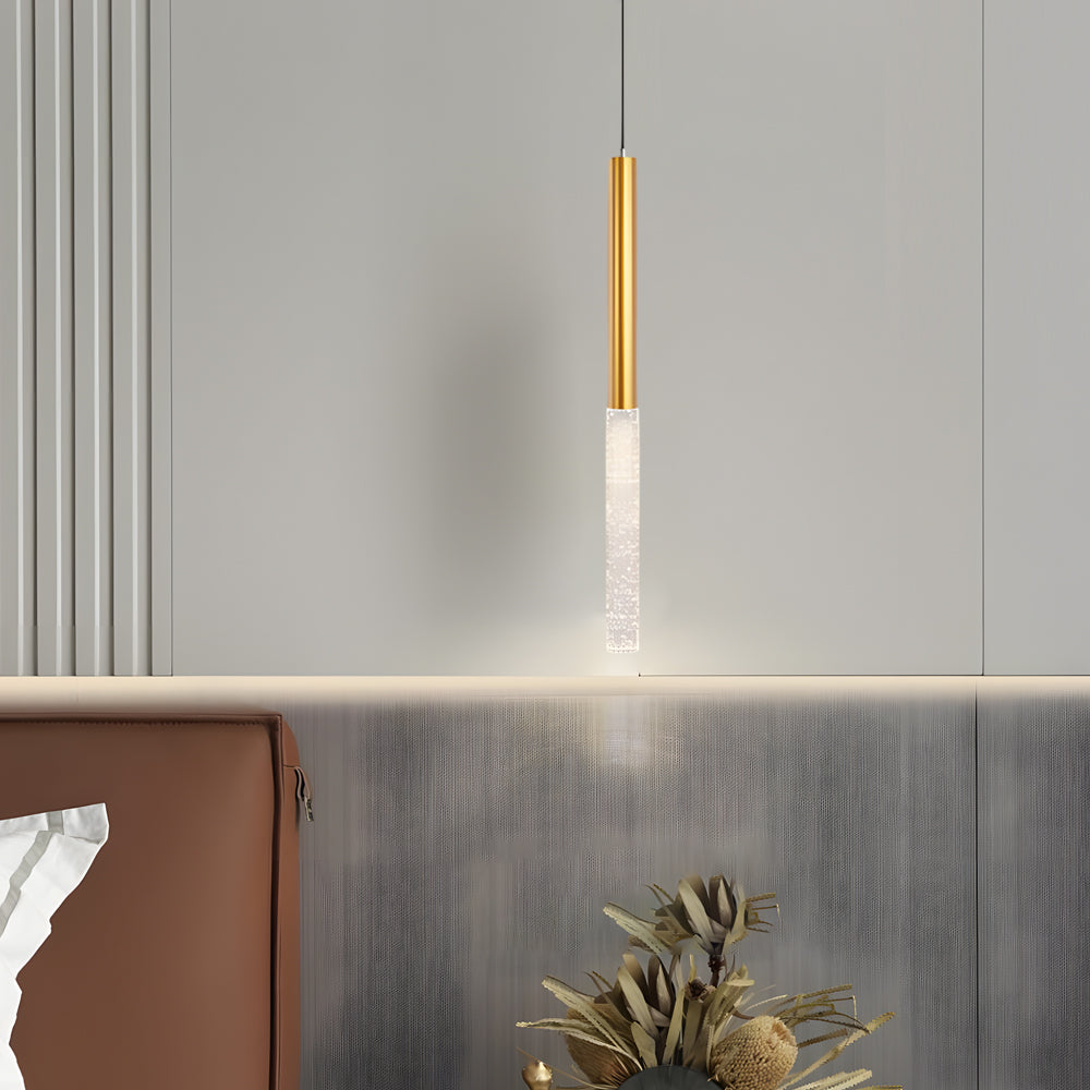 Modern Gold Elongated Bubble LED Pendant Light - 3 Step Dimming