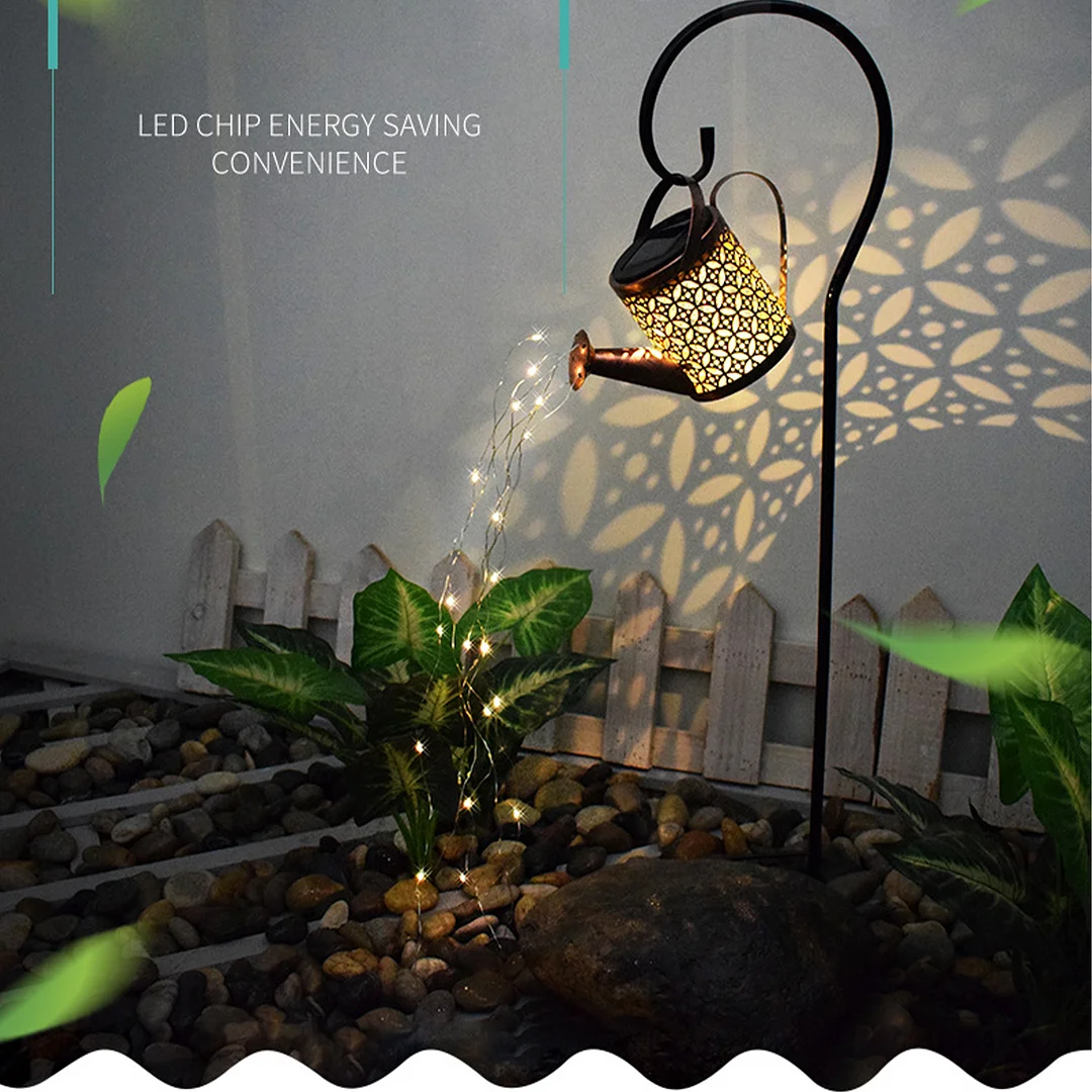 Watering can sprinkle star rain art lamp