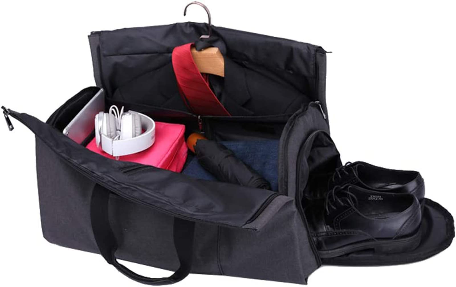 2 in 1 Hanging Suit Travel Bag, Foldable Duffel Bag Carry On Suit ...