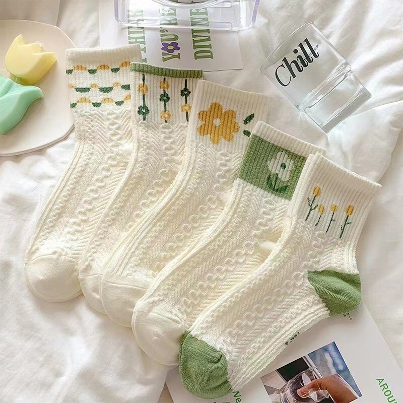 SPRING FLOWERS SOCK (5 Pairs)