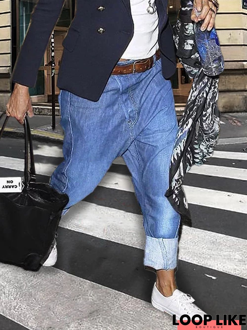 Cozy Plus Size Denim Jeans Jeans