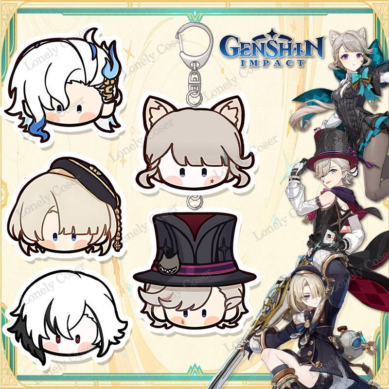 Lyney Lynette Keychain Genshin Impact Fontaine