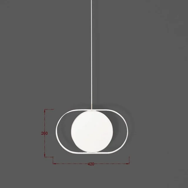 Nordic Modern Geometry Simple Rotary Pendant Lights Designer luminarias ...