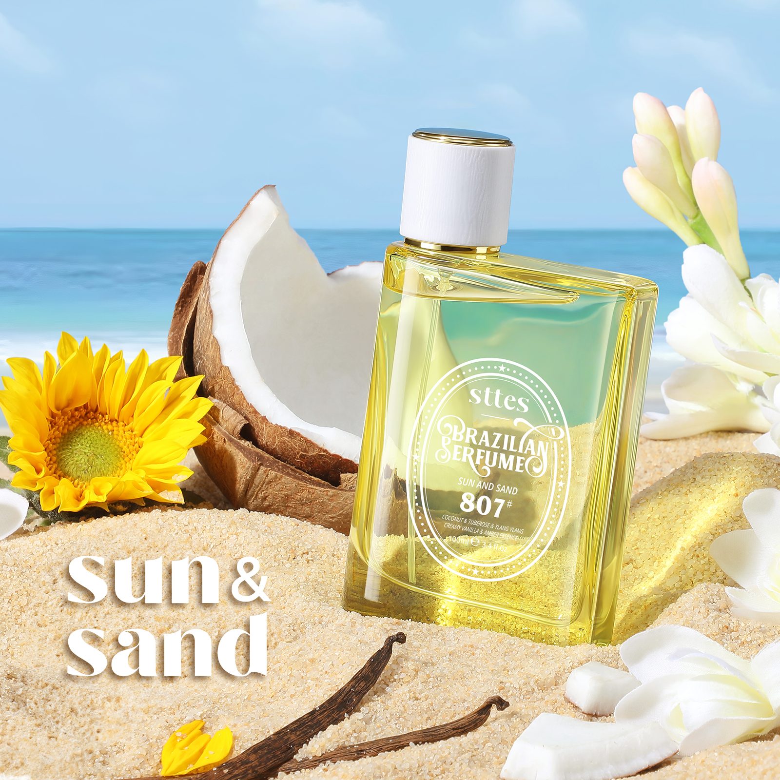 Sttes Perfume 807# (SUN AND SAND) – Eau De Parfum 100ml (3.4 fl oz ...