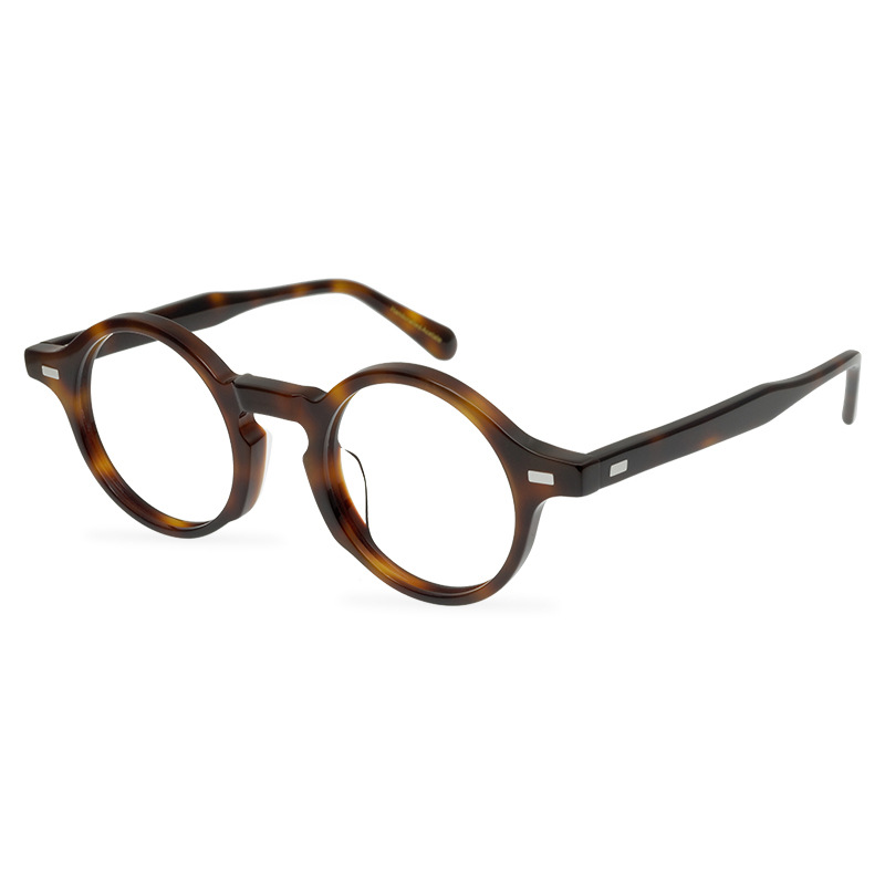 Acetate Round Tortoise Glasses Frames Men Classical Glasses Women Retro ...
