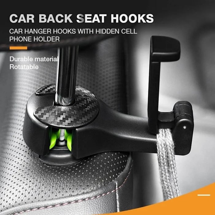 🎉2023 Hot Sale 48% OFF-🔥2 in 1 Car Headrest Hidden Hook,Buy 4 (💕FREE ...