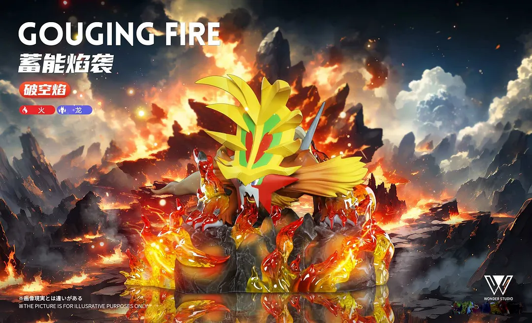 1/20 Scale World Zukan Walking Wake & Gouging Fire & Raging Bolt ...