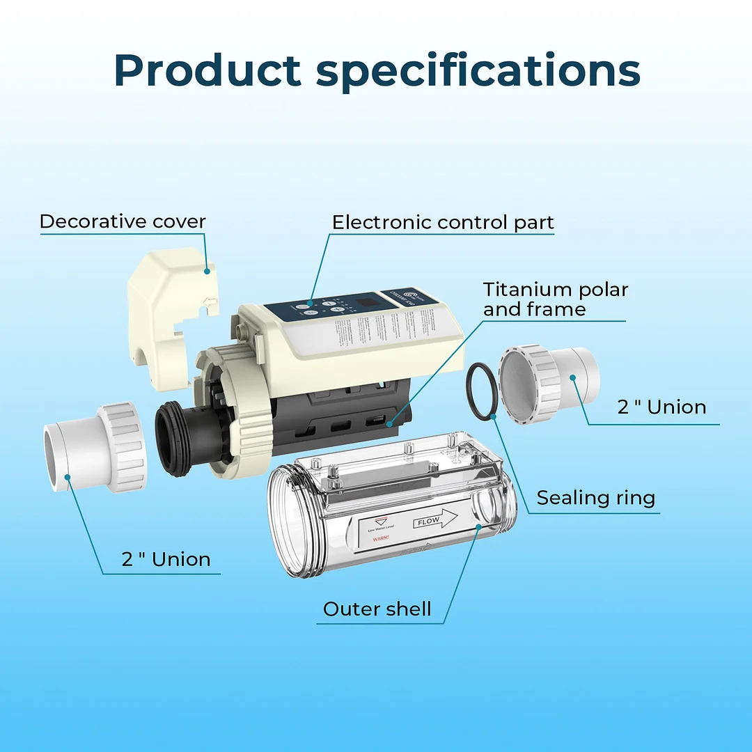 Crystala Filters IC40 Pool Salt Chlorine Generator