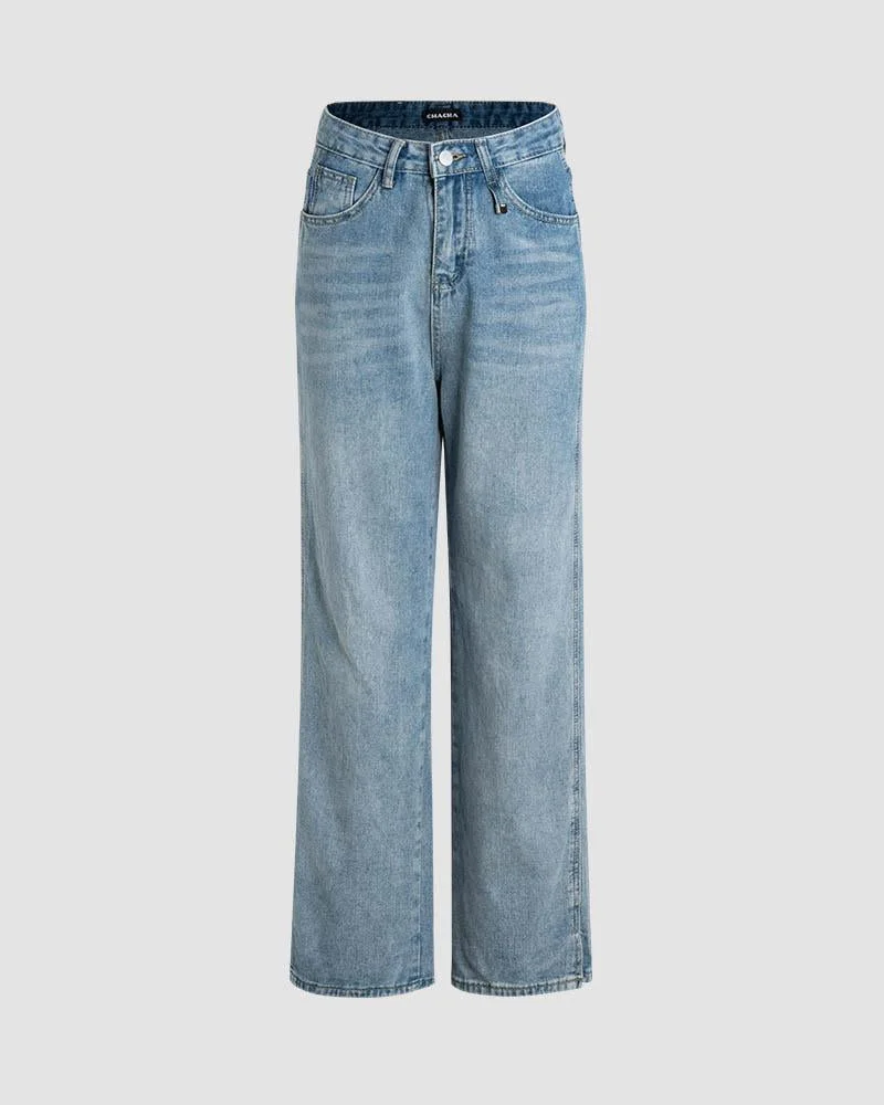 Butterfly Cut-Out Denim Jeans Butterfly Cut-Out Denim Jeans