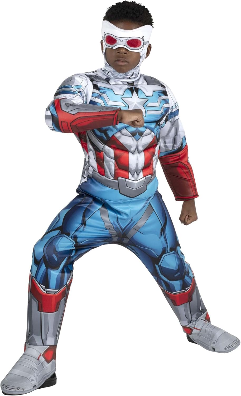 GAR BETHE Boys Avengers Captain America Falcon Costume, Kids Superhero ...