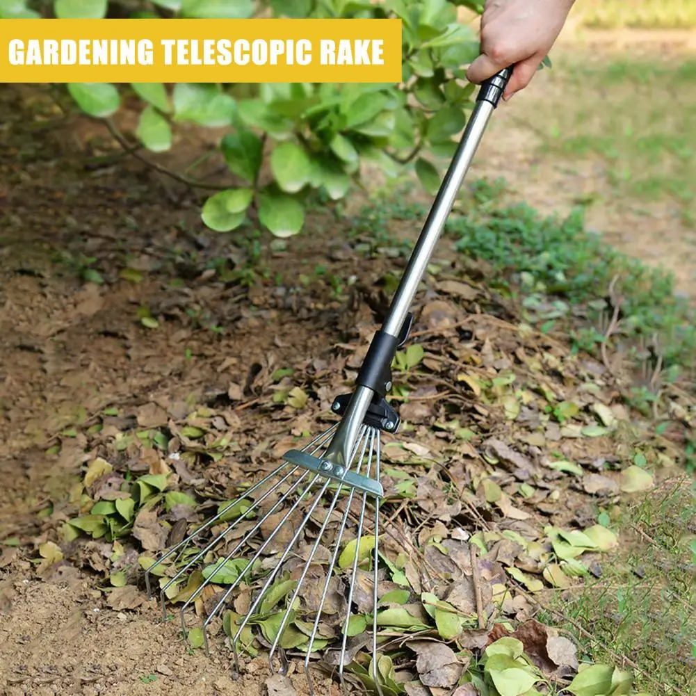 Stainless Steel Garden Leaf Rake