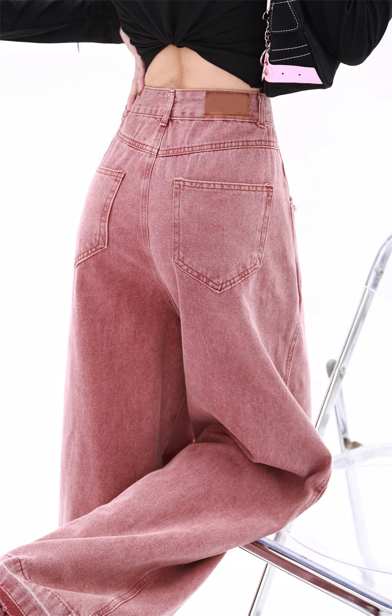 Y2K STAR PATCH WIDE LEG JEANS