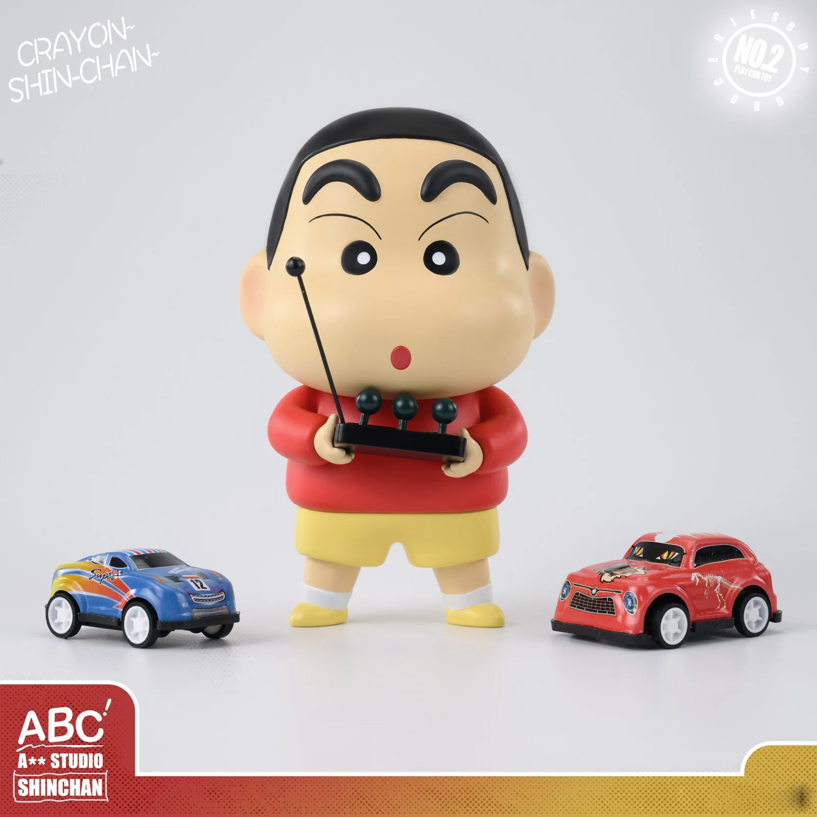 Playing Toy Cars Shin-chan - Crayon Shin-chan Resin Statue - ABC-Studio